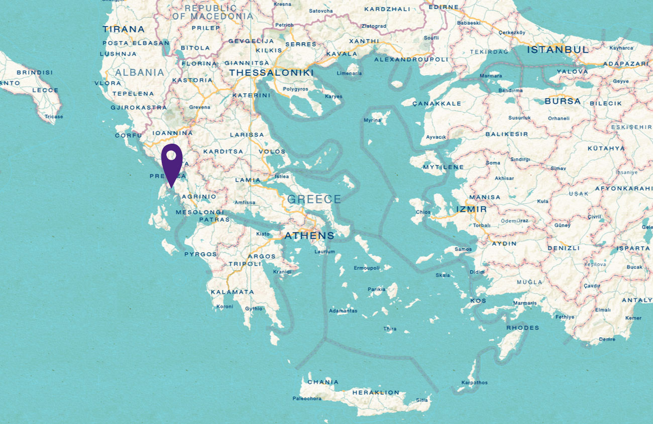 Map-greece - Idilli Villas - Lefkas - Greece